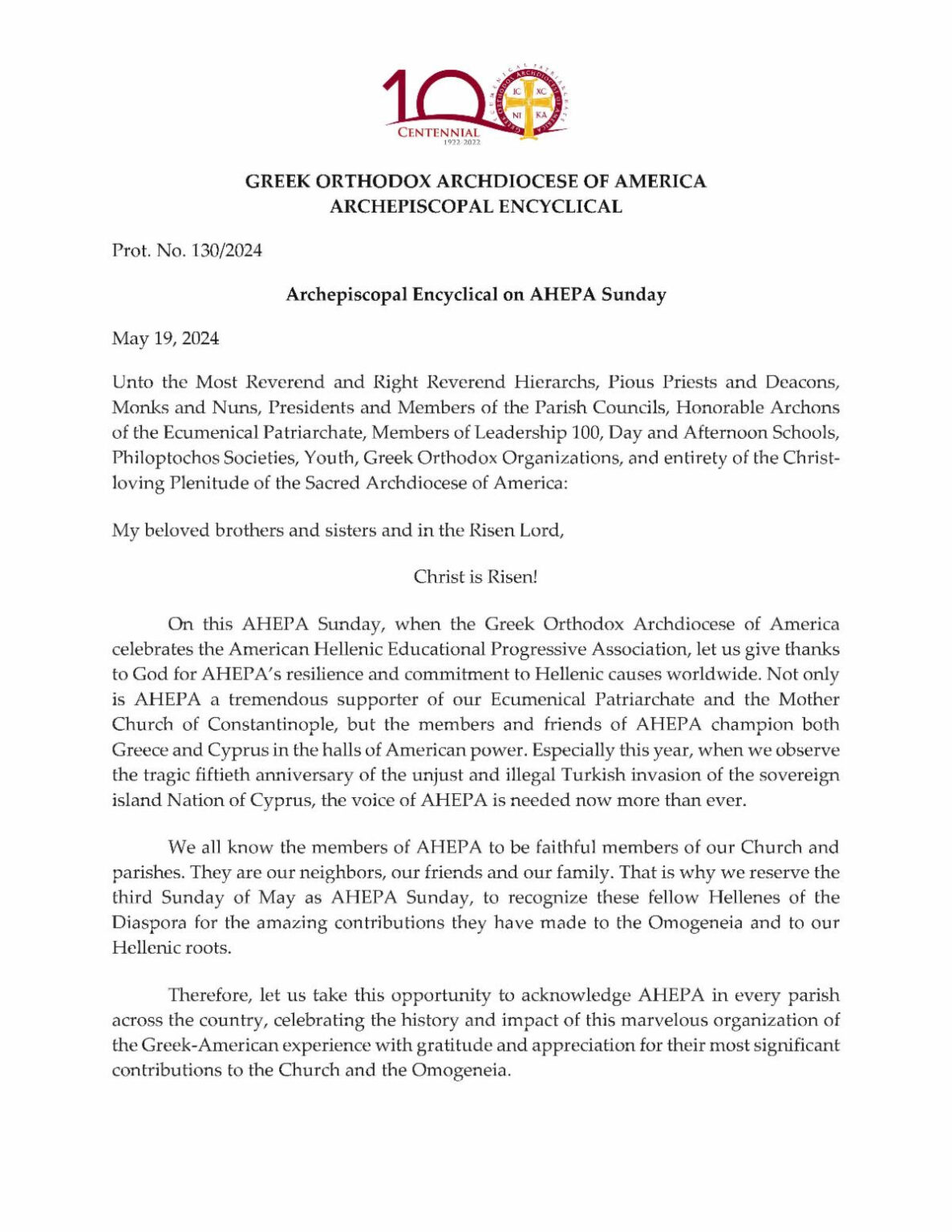 The Order of AHEPA – American Hellenic Educational Progressive Association